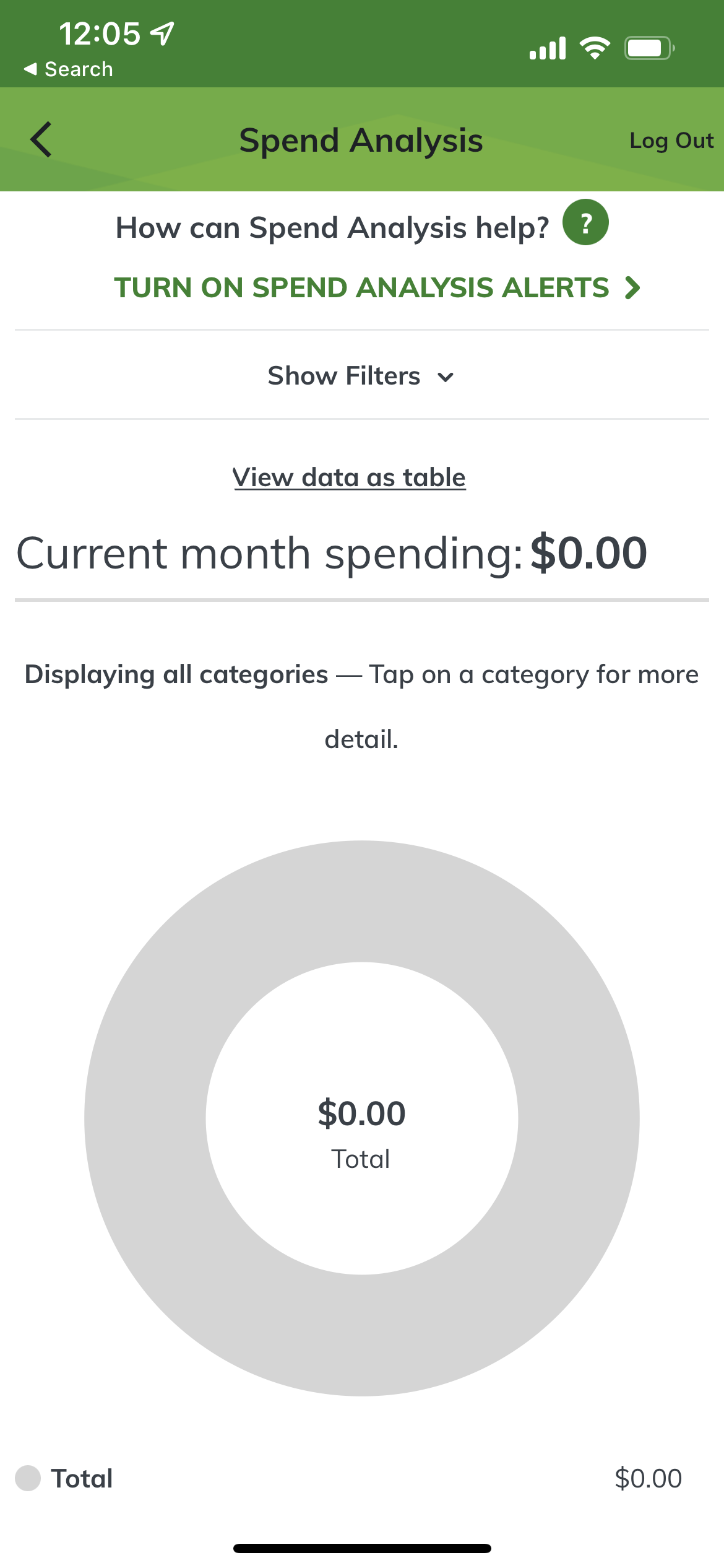 Huntington Spending Tools on the Mobile app | Desis: Senior Thesis