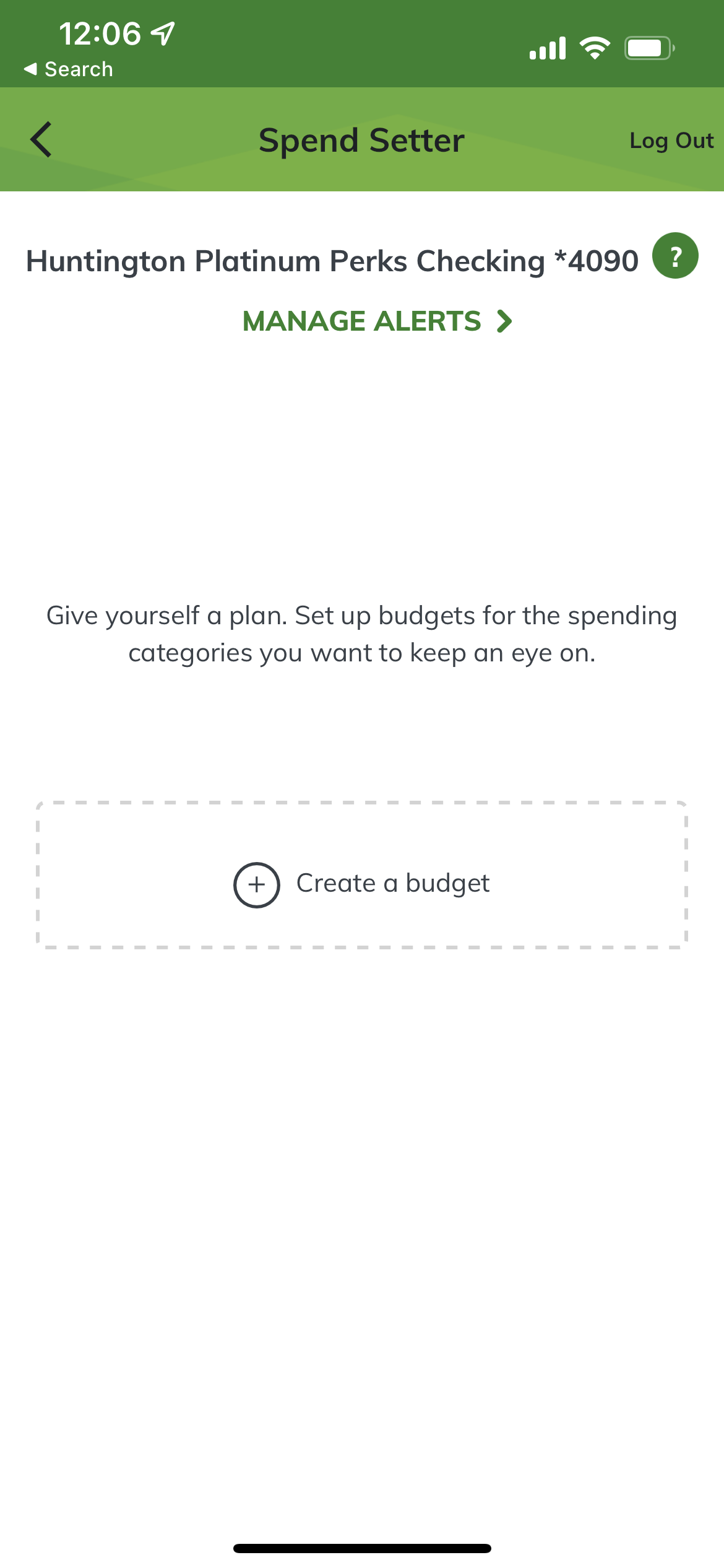 Huntington Spending Tools on the Mobile app | Desis: Senior Thesis